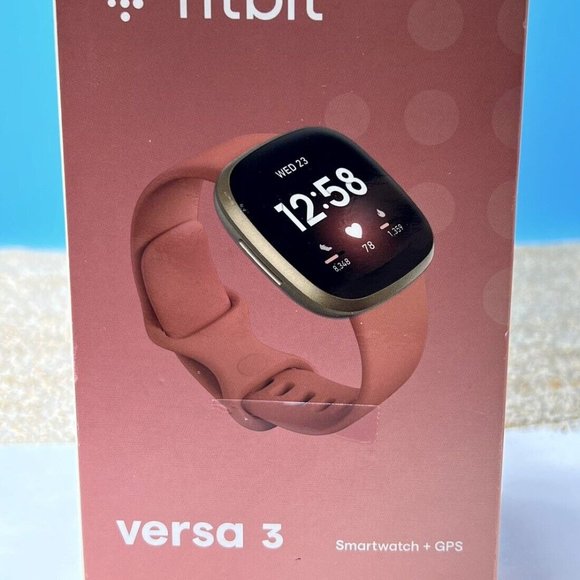 fitbit | Wearables | Fitbit Versa 3 Health Fitness Smartwatch Fb51glpk ...
